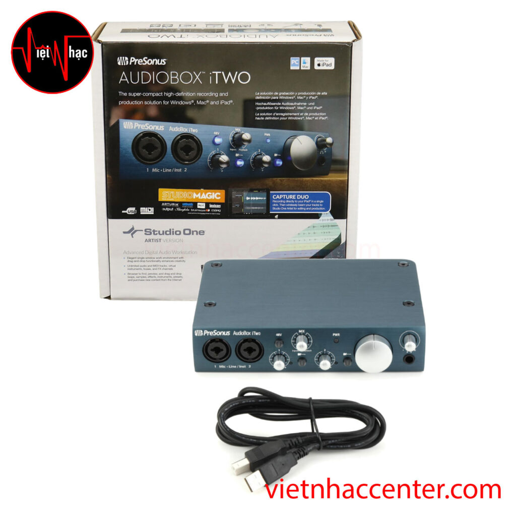 Soundcard PreSonus AudioBox iTwo USB Audio Interface | Việt Nhạc Center