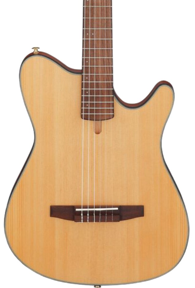 Guitar Điện Nylon Ibanez FRH10N-NTF Thinline Nylon Acoustic-Electric ...