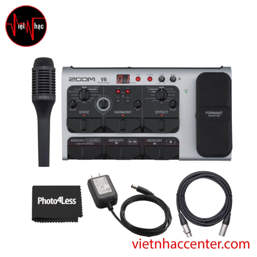 Phơ Guitar Zoom V6 Vocal Processor Kèm Microphone | Việt Nhạc Center