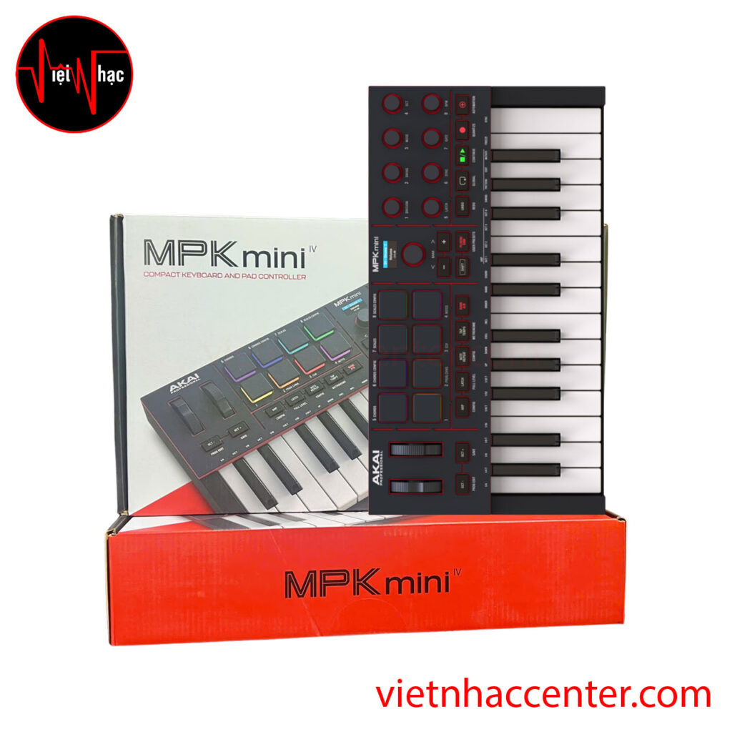 Keyboard Controller Akai Professional MPK Mini IV MIDI – Black | Việt ...